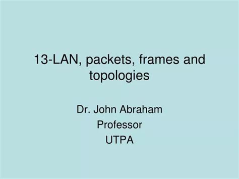 PPT Data Transfer In Packets And Frames Networking Overview PowerPoint Presentation ID