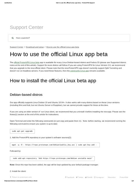 How To Use Protonvpn Pdf Linux Distribution Linux