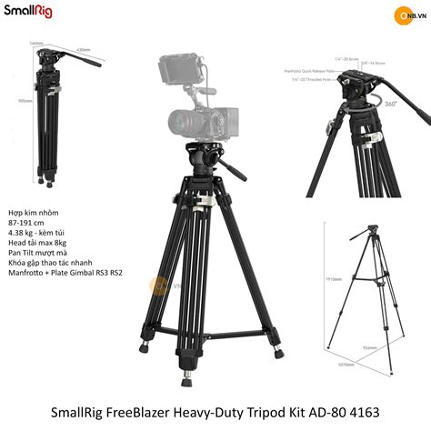 Smallrig Freeblazer Heavy Duty Tripod Kit Ad Ch N Quay M Y Nh
