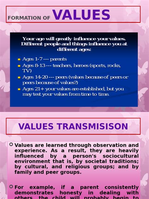 Formation Of Values Pdf Value Ethics Attitude Psychology