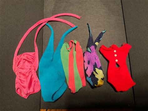 Francie Barbie Bathing Suit Barbie Vintage Bathing Suit Lot Of 5