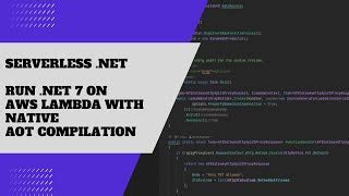 Net On Aws Lambda With Nativeaot Doovi