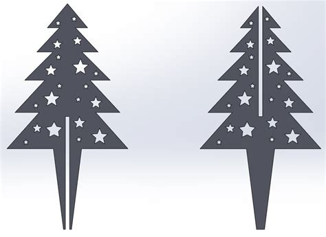 Christmas Tree 2d And 3d By Hrae Download Free Stl Model Christmas Tree 2d And 3d By Hrae Download Free Stl Model