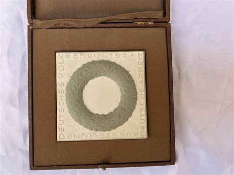 1934 Berlin Exibition Plaque Militaria In Roma Melmeluzzi