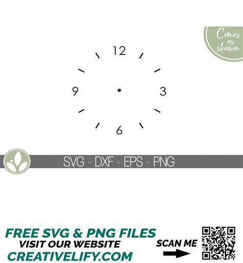 Clock Face Svg Clock Svg Clock Template Svg Clock Numb Inspire Uplift