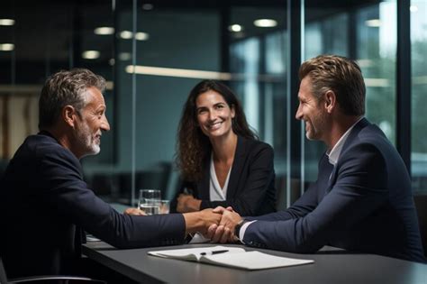 Premium Photo Businesspeople Shaking Hand Together