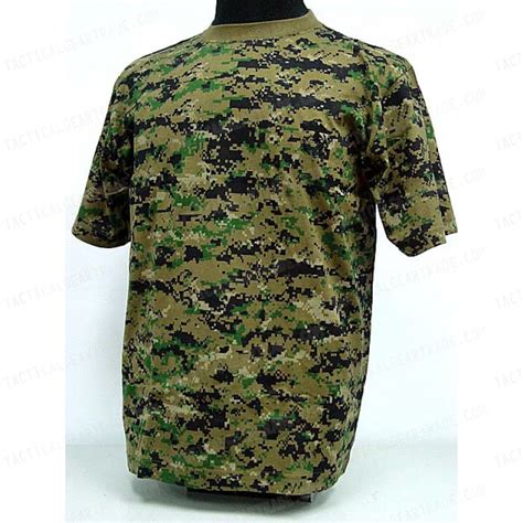 Camouflage Short Sleeve T Shirt Digital Camo Woodland For 944