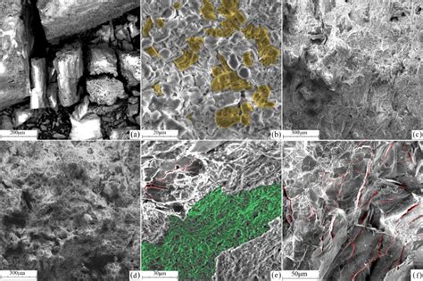Sem Observation Of Samples A Sandstone Pores Of The Luohe Download Scientific Diagram