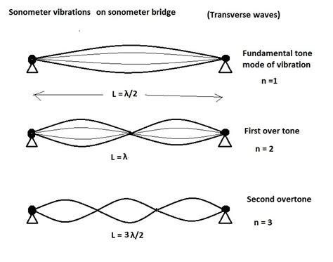 Illustrate Using Labelled Diagrams Only A Sonometer Wire Of Length L