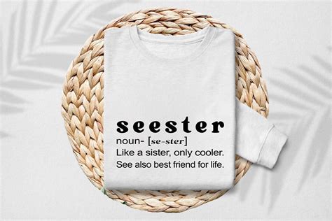 Seester Definition Svg Png Sister Birthday T Sister Shirt Cut