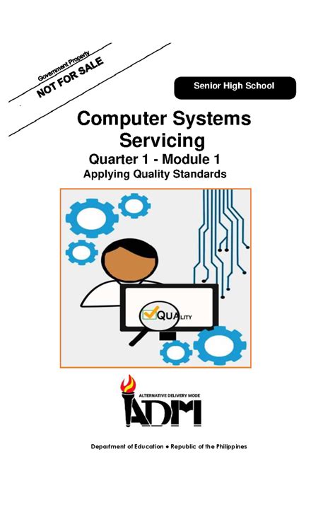 Ict Css12 Q1 Mod1 Applying Quality Standards Aqs Department Of