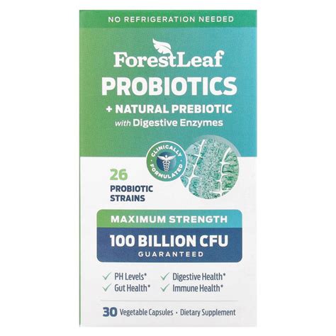 Forest Leaf Probiotics Natural Prebiotic With Digestive Enzymes Ma Supply Center Usa