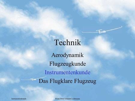 Aerodynamik Flugzeugkunde Instrumentenkunde Das Flugklare Flugzeug Luftfahrt Funk Bewölkung