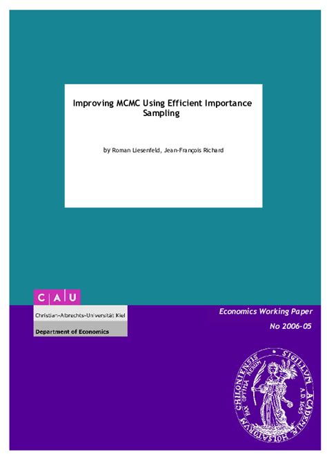 pdf improving mcmc using efficient importance sampling