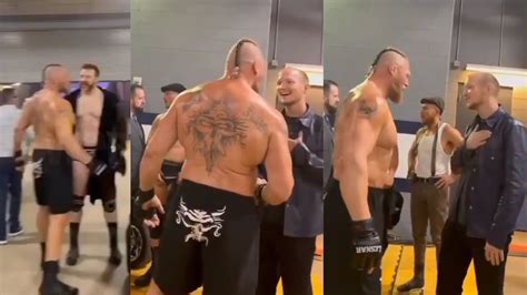 Brock Lesnar Backstage