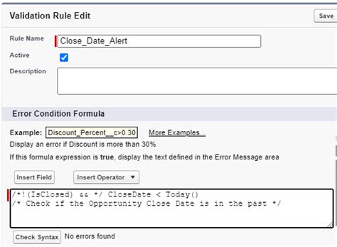 Two Quick Tips For Better Salesforce Validation Rules