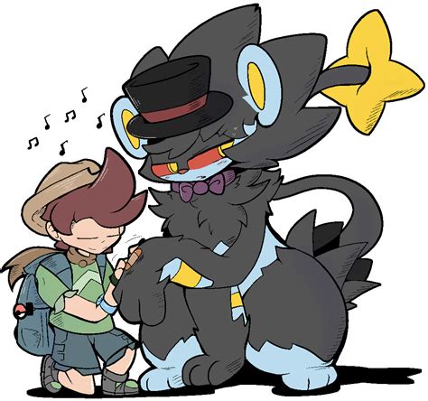Trainer Helps Luxray By Malachimoet On Deviantart