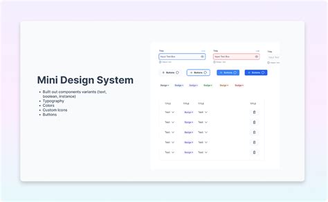Mini Design System Figma
