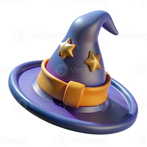 The Violet Wizard Hat With Star 49391996 Png