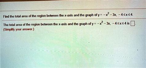 find the total area of the region betveen the x axis and the graph ofy