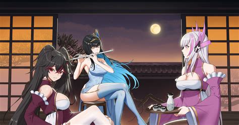 Pixiv今日のお題 指挥官，一起来赏月吧~ 斯卡文工程术士のイラスト Pixiv