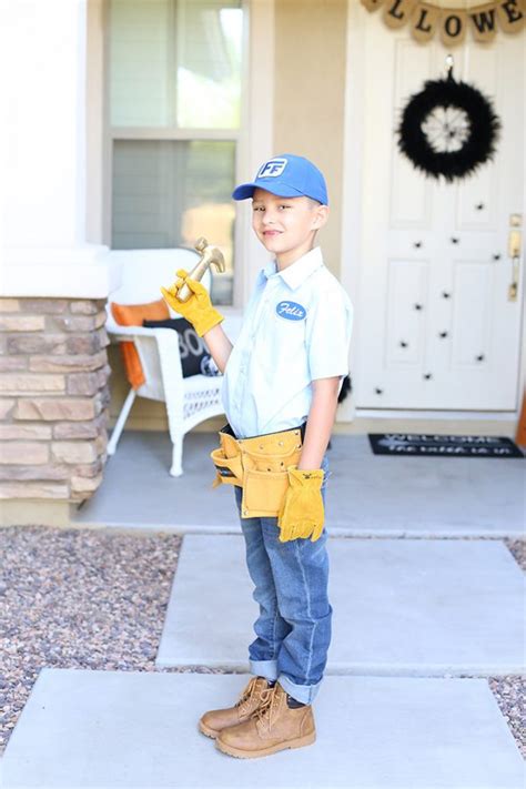 Halloween Diy Fix It Felix Jr Costume From Disney Wreck It Ralph See
