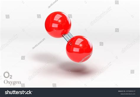 산소산소와 원자가 있는 분자3d 렌더링 스톡 일러스트 2076809137 Shutterstock