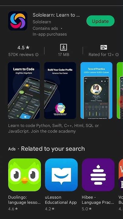 Sololearn The Best Leaning Programming Language App Youtube