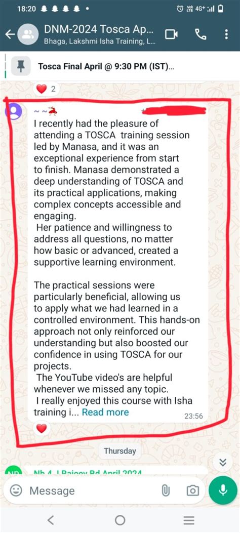 Tosca Automation Training Isha