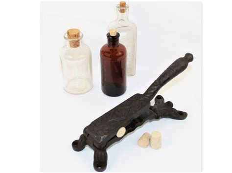 Antique Apothecary Cork Press Monogram M