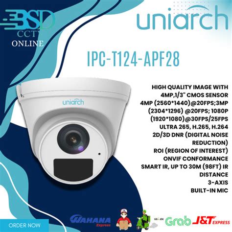 Jual IP CAMERA INDOOR IPC T124 APF28 4MP AUDIO FIXED EYEBALL NETWORK CAMERA Kota Tangerang