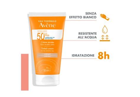 Avène Crema Colorata Spf 50 Protezione Solare Viso Uniformante