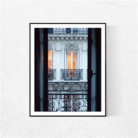 Paris Window At Dusk Everyday Parisian