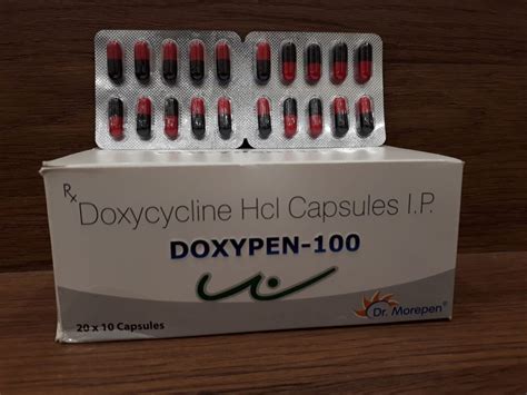 Doxypen 100mg Doxycycline Hcl Capsule At ₹ 45 Stripe Doxy Tablets In
