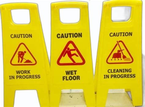 Caution Board Yellow Plastic Board Caution Manufacturer From Jabalpur