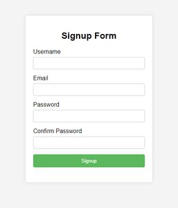 HTML Sign Up Form GeeksforGeeks