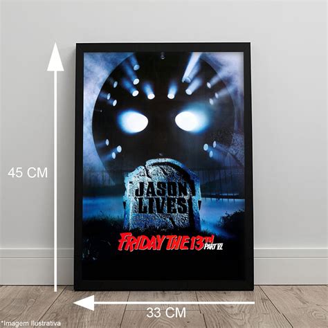 Quadro Sexta Feira 13 Parte 6 Jason Vive Filme 1986 A3 09 Elo7
