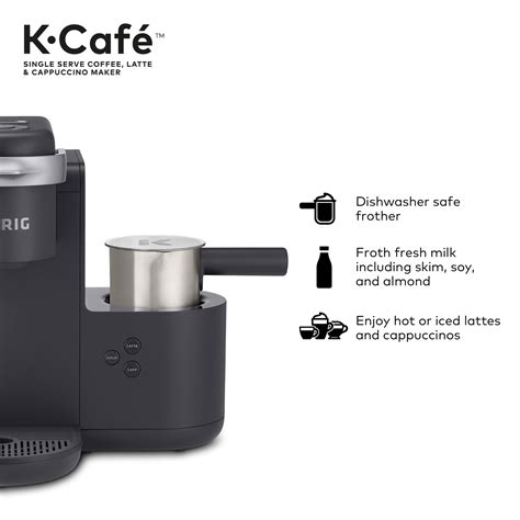 Keurig K Cafe Single Serve K Cup Coffee Maker Latte Maker And