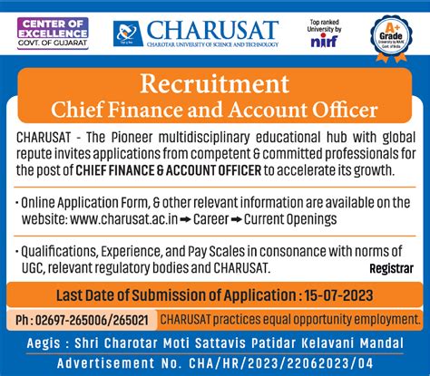 Times Ascent Ad Image For Charotar University Of Science And Technology