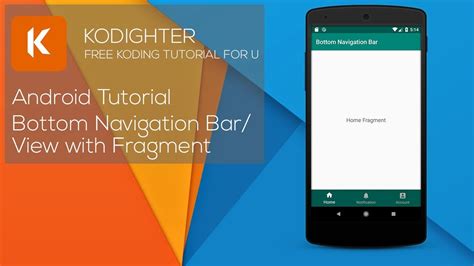 Android Studio Tutorial Bottom Navigation Bar View Tabs With Fragments YouTube