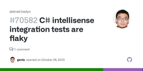 C Intellisense Integration Tests Are Flaky · Issue 70582 · Dotnet