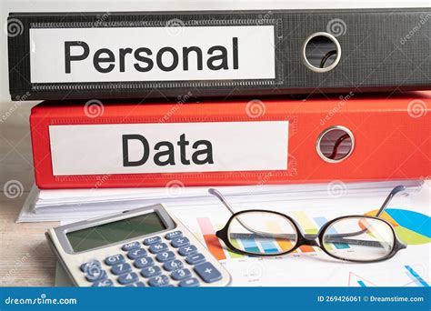 Personal Data Binder Data Finance Report Business With Graph Analysis