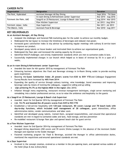 Arjun Kalraassistant Restaurant Managerhospitalitycv Docx