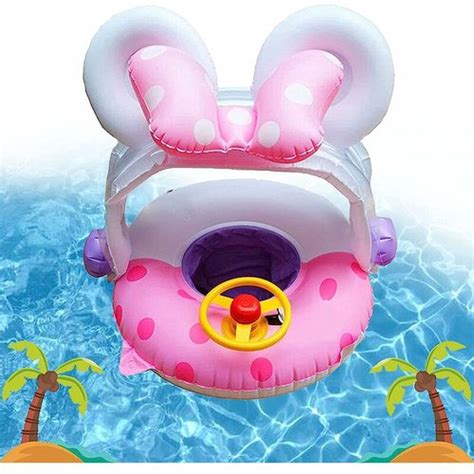 Enfants Piscine Avec Auvent Wahaison Anneau De Siège Minnie Bébé Dessin