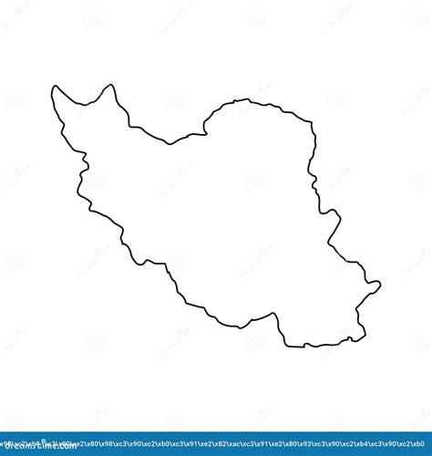 白色背景中突显的伊朗地图线矢量图插图 向量例证 插画 包括有 线性 线路 地理 概念 设计 投反对票 190055037