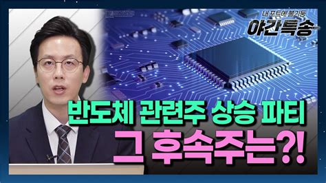 반도체 관련주 상승 파티 그 후속주는 야간특송 Youtube