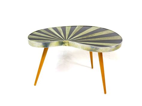 Side Table Brass Wood Germany 1950 Flower Table Auction Online