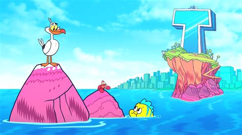 Flounder Sebastian And Scuttle In Teen Titans Go By Isaachelton On