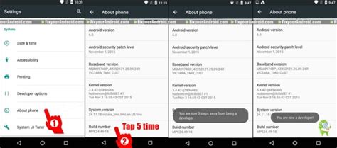 Enable Developer Options On Android Android Developer Mode