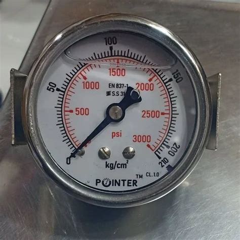 6 Inch 150 Mm Pointer Precision Test Pressure Gauge 60 Psi At Rs